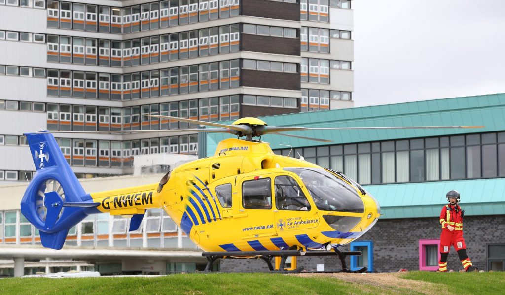 First chopper touches down on new lifesaving hospital helipad ...